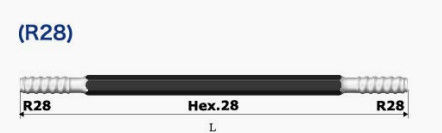 Quarrying R28 Dia 28mm Integral Drilling Rods And Bits 1830mm